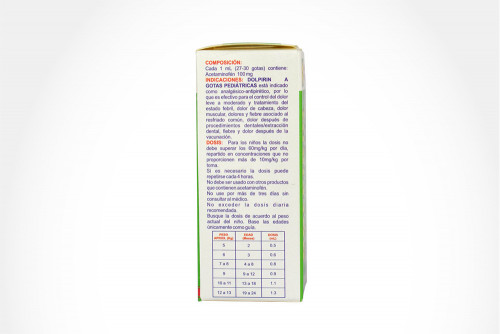 Dolpirin A Gotas Pediátricas Caja Con Frasco Con 15 mL - Sabor A Fresa ...