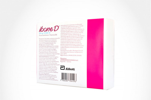 Ibone D 150 mg /12.000 UI Caja x 3 Tabletas Recubiertas