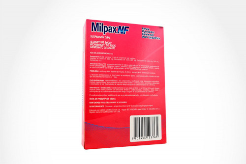 Milpax NF 500 / 267 / 160 mg Caja Con 12 Sobres Con 10 mL-1268570 ...
