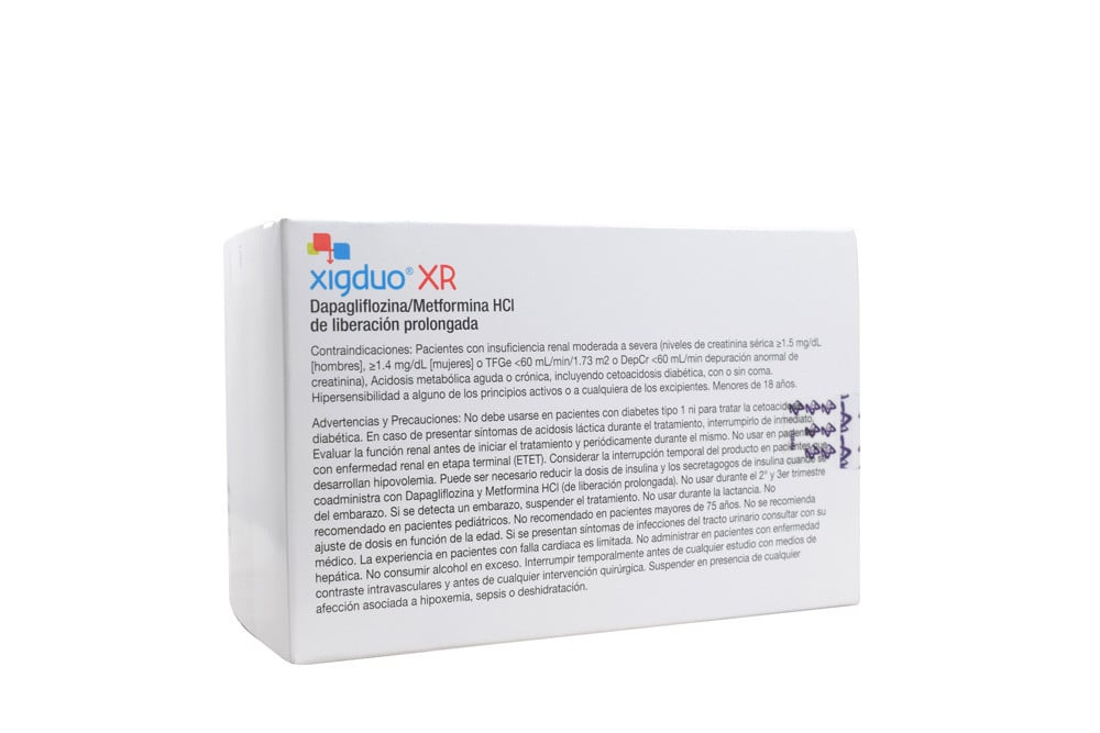 Xigduo XR 5 / 1000 mg Caja x 56 Tabletas Recubiertas