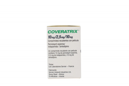 Coveratrix 10/2.5/10 mg Caja x 30 Comprimidos Recubiertos