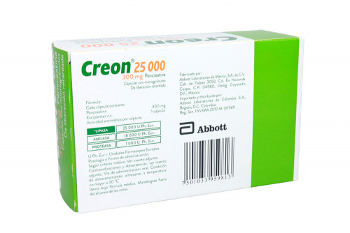 Creon 300 mg Caja Con 50 Cápsulas-1265243 | Droguerías cafam
