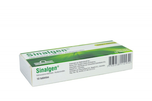 Sinalgen 5 / 325 mg Caja Con 10 Tabletas-1262364 | Droguerías cafam