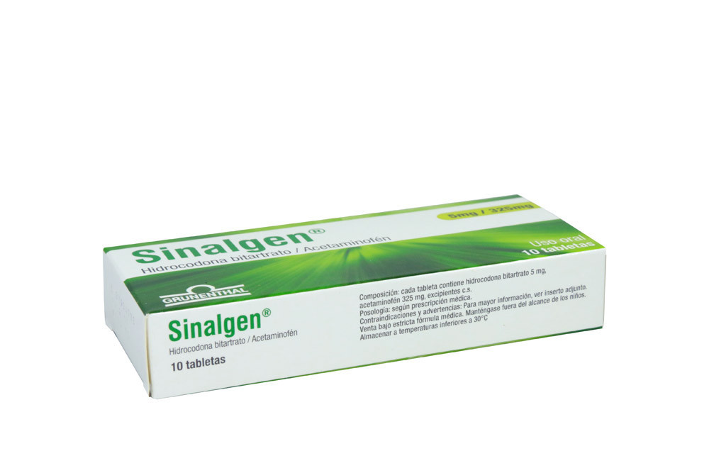 Sinalgen 5 / 325 mg Caja Con 10 Tabletas-1262364 | Droguerías cafam