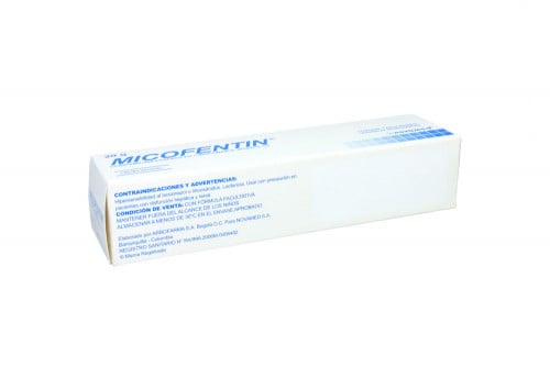 Micofentin en crema 2/1% tubo de 20 g para infecciones