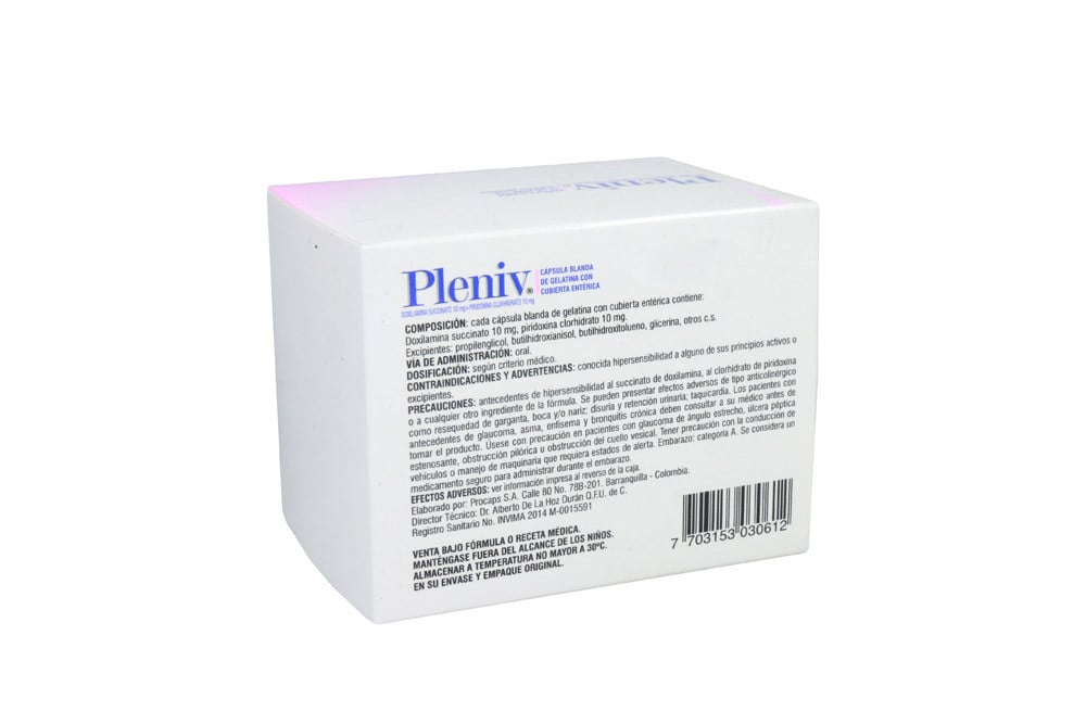 Pleniv 10 / 10 mg Caja Con 60 Cápsulas Blandas De Gelatina-1264546 ...
