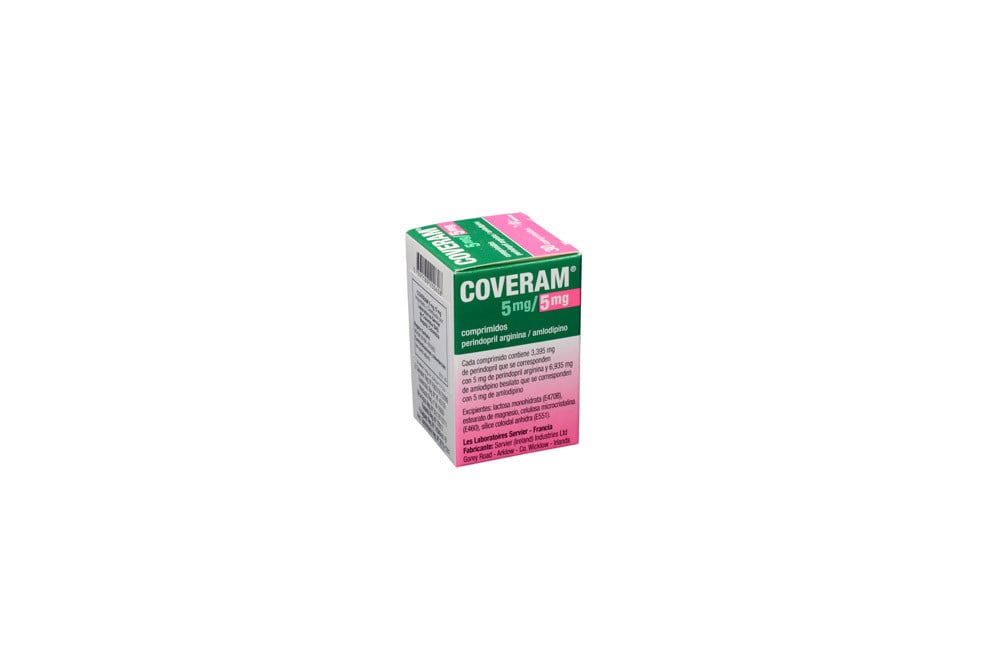 Coveram 5 / 5 mg Caja Con 30 Comprimidos-1251200 | Droguerías cafam