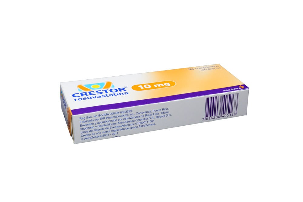 Crestor 10 mg Caja x 30 Comprimidos Recubiertos