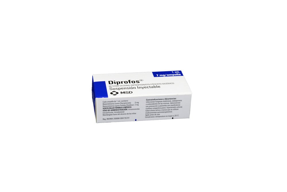 Diprofos Suspensión Inyectable 7 mg Caja Con 1 Ampolla-605816 ...