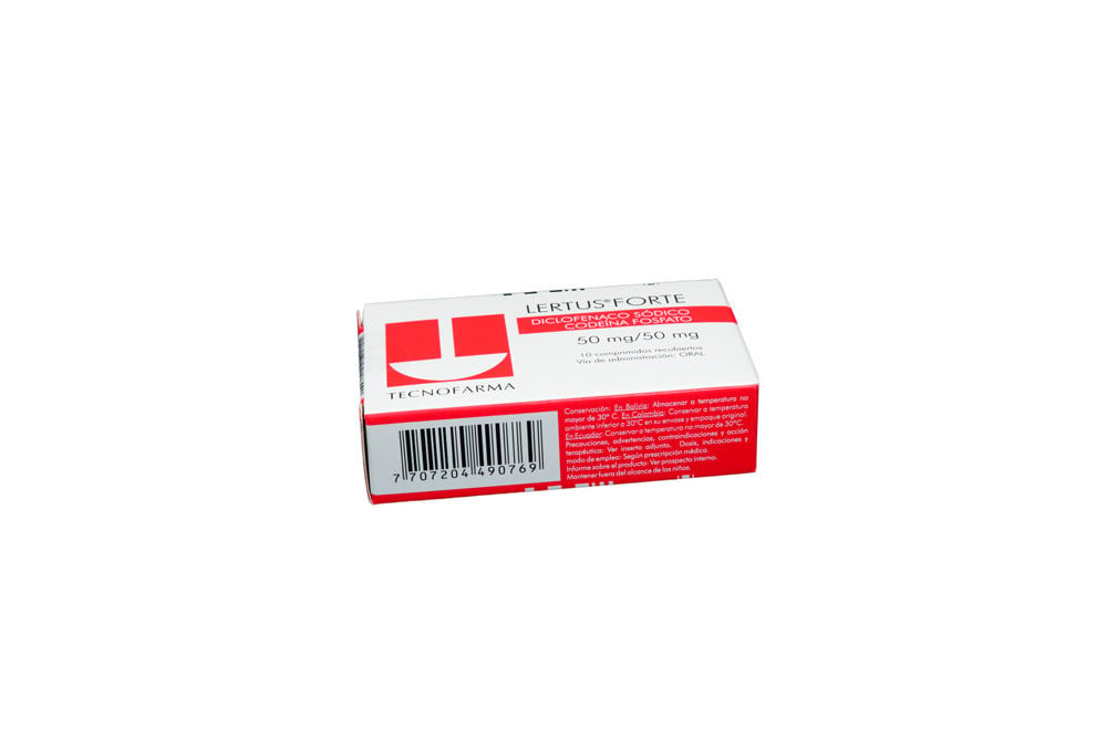 Lertus Forte 50 / 50 mg Caja Con 10 Comprimidos-914281 | Droguerías cafam