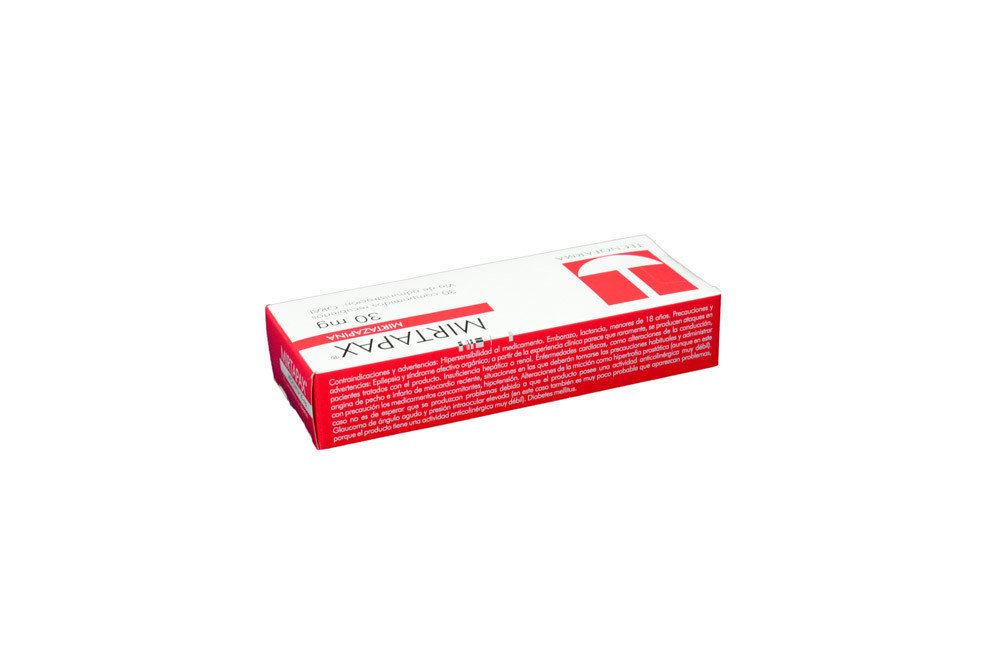 Mirtapax 30 mg Caja Con 30 Comprimidos Recubiertos-714187 | Droguerías ...