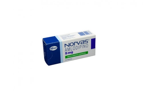 Norvas 5 mg Caja Con 30 Tabletas-216280 | Droguerías cafam