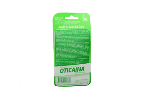 Oticaina Solución Ótica Empaque Con Frasco Con 10 mL -8495 | Droguerías ...