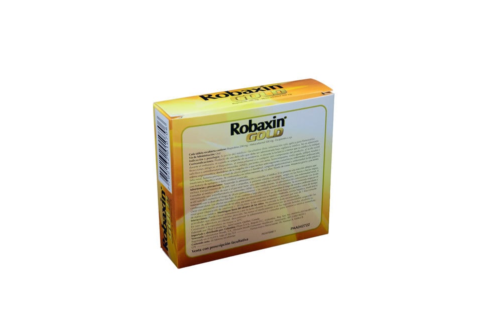 Robaxin Gold 200 / 500 mg Caja Con 20 Tabletas Recubiertas-1256665 ...