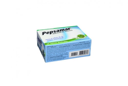 Pepsamar Sabor Menta Caja Con 100 Tabletas Masticables-7949 ...