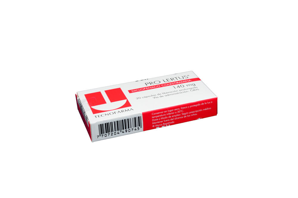 Pro Lertus 140 mg Caja Con 20 Cápsulas De Liberación Prologada-878036 ...