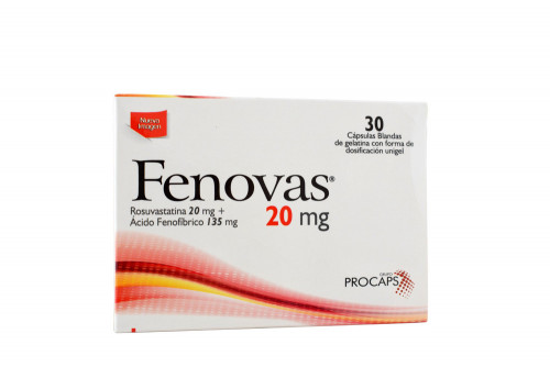 Fenovas 20/135 mg Caja x 30 Cápsulas Blandas
