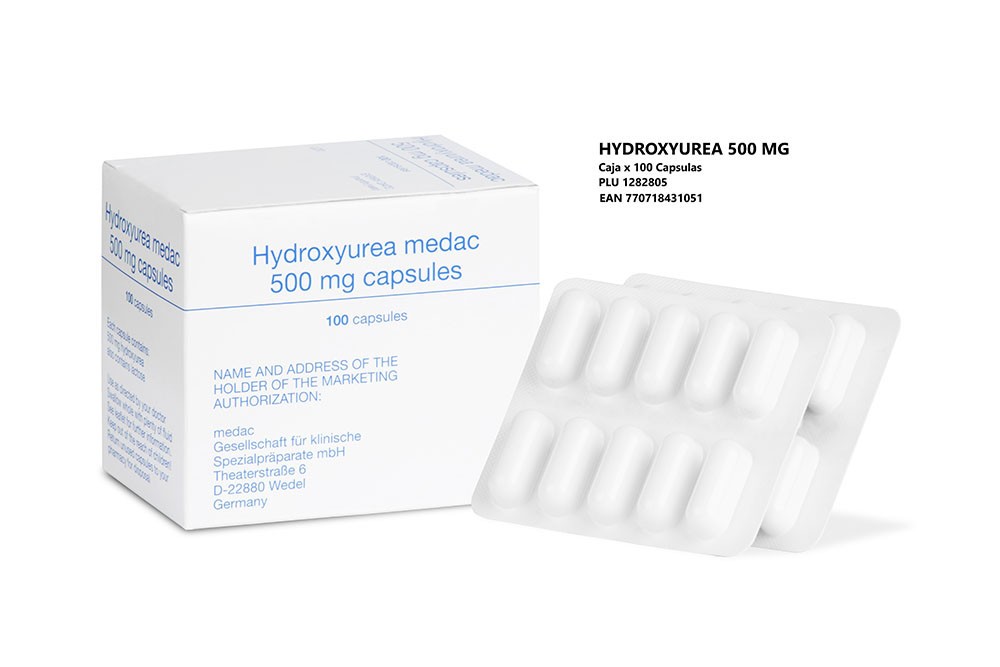 Hydroxyurea Medac 500 mg Caja Con 100 Cápsulas-1282805 | Droguerías cafam