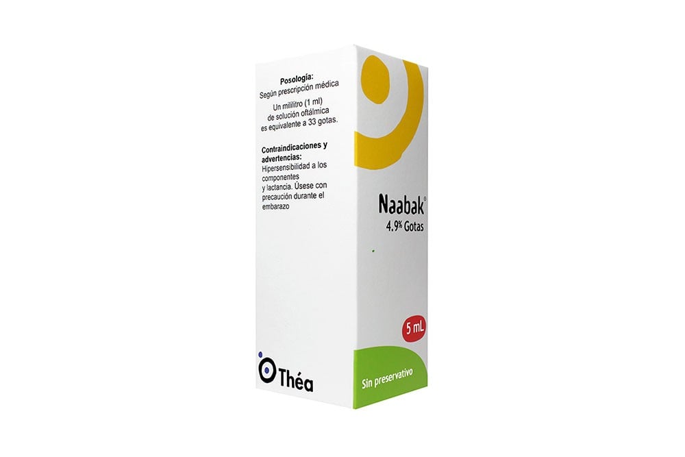 Naabak Gotas 4.9 % Caja Con Frasco Con 5 mL-694171 | Droguerías cafam