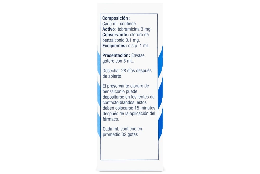 Tobrex Solución Oftálmica 3 mg Caja Con Frasco Con 5 mL-8121 ...