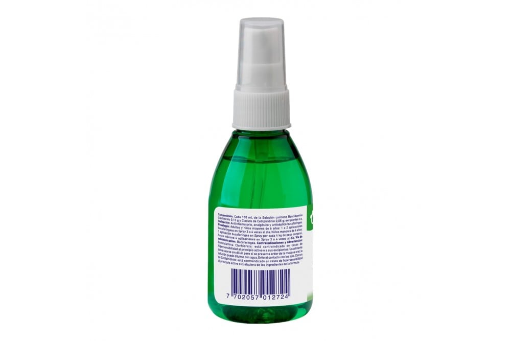 Benzirin Verde Aseptic Solución Oral Spray Con 120 mL-1266385 ...