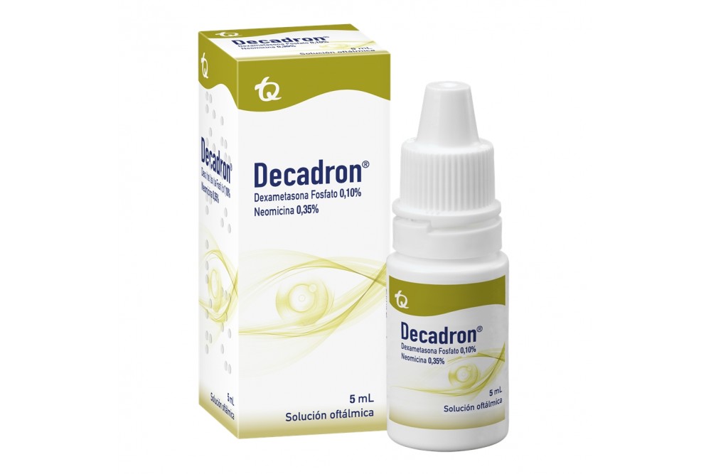 Decadron Solución Oftálmica 0.10 /0.35 % Caja Con Frasco Con 5 mL ...