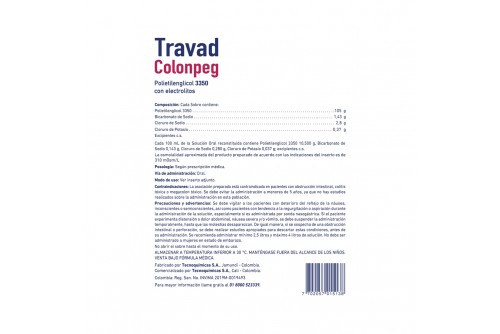 Travad Colonpeg Sabor Cereza Caja x 4 Sobres