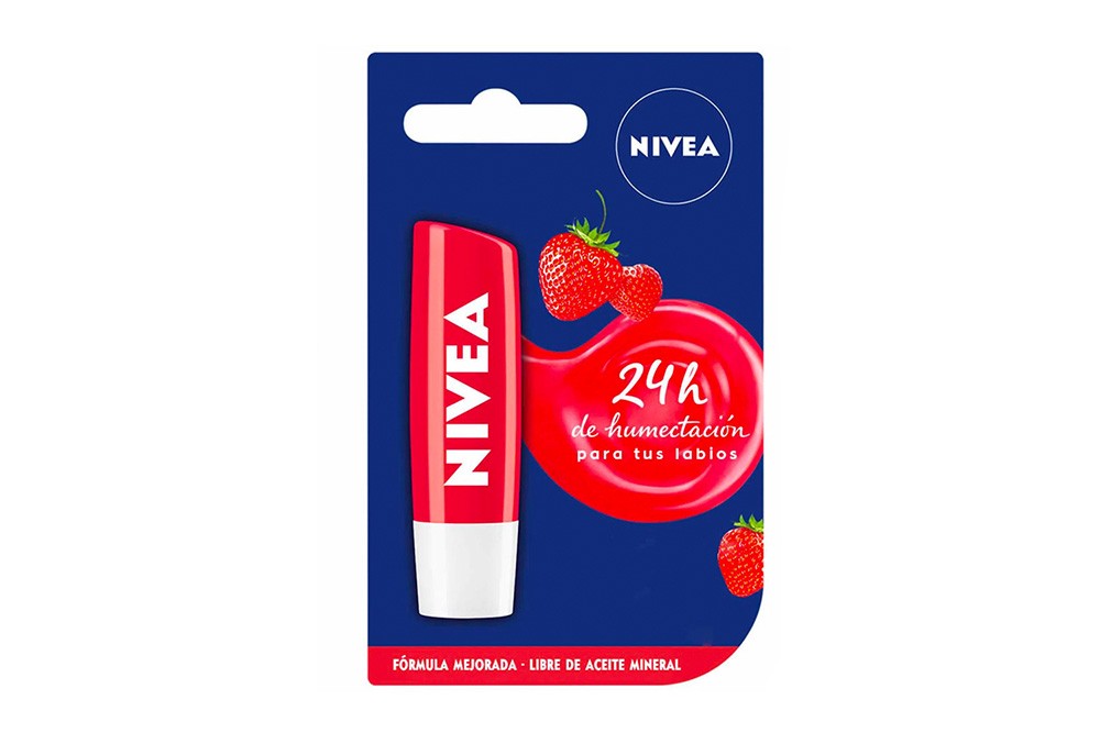 Protector Labial Nivea Fresa 4.8 g-1276957 | Droguerías cafam