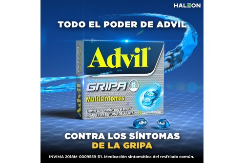 Advil Gripa Multisíntomas 10 Cápsulas | Droguerías Cafam