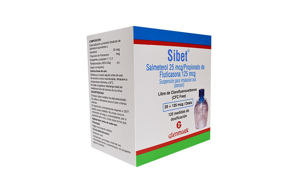 Sibet Suspensión 25/125 mcg Con 120 Dosis + Inhalocámara-1286504 ...