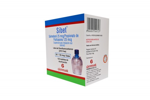 Sibet Suspensión 25/125 mcg Con 120 Dosis + Inhalocámara-1286504 ...