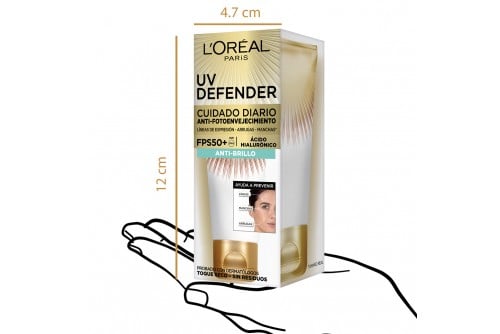 Crema Facial Hidratante UV Defender Frasco Con 40 g-1285350 ...