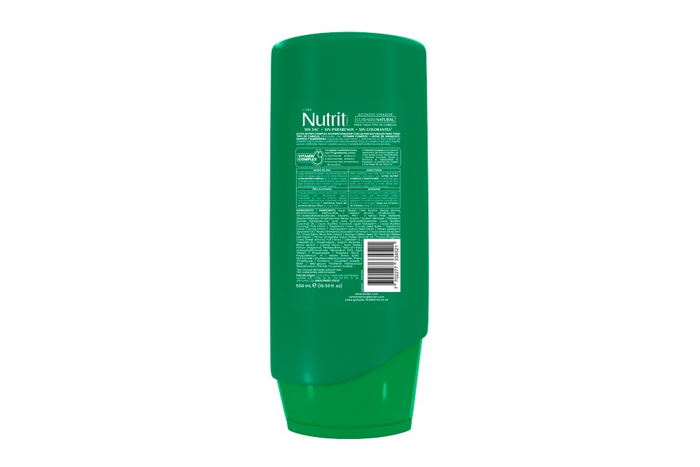 ACONDICIONADOR NUTRIT CUIDADO NATURAL 550 ML-1295860 | Droguerías cafam