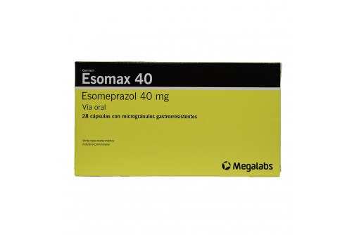 Esomax Esomeprazol 40 mg Caja Con 28 Cápsulas-1279296 | Droguerías cafam