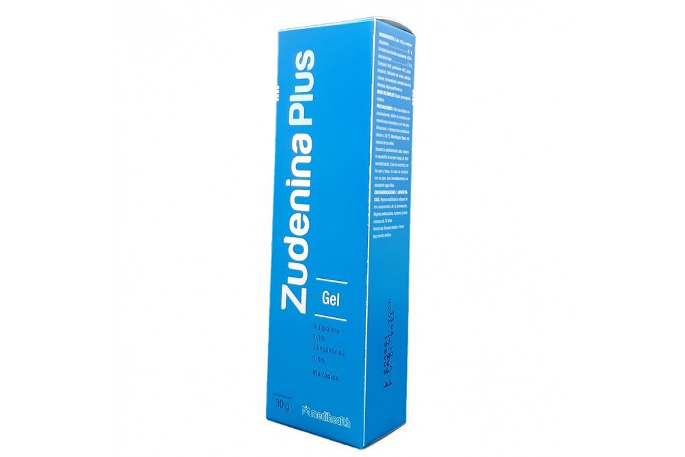 Zudenina Plus en gel 0.1/1.0 % tubo de 30 g para el acné