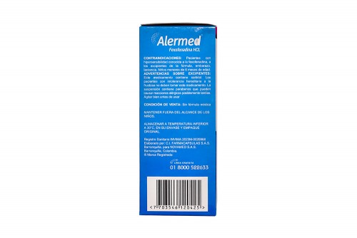 Alermed 30 Mg/5 Ml Sabor Uva 150 Ml