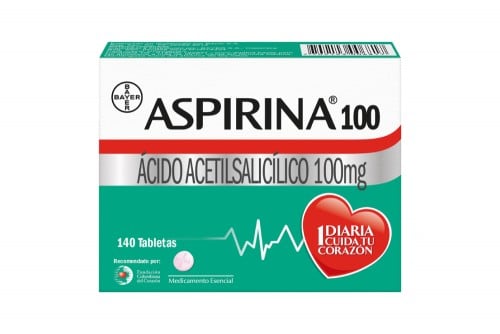 Aspirina 100 mg Caja Con 140 Tabletas-1207562 | Droguerías cafam