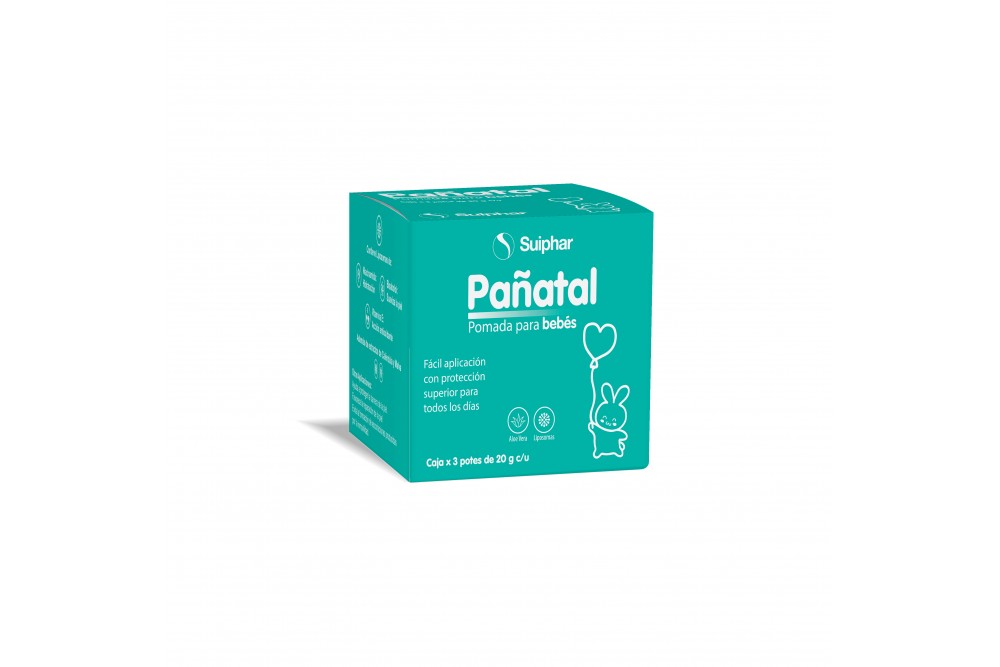 Pomada Para Bebes Pañatal 3 Potes de 20 G C/U