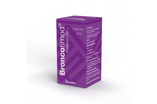 Broncotimod Solución Oral 400 mg Caja Con Frasco Con 120 mL-1267383 ...